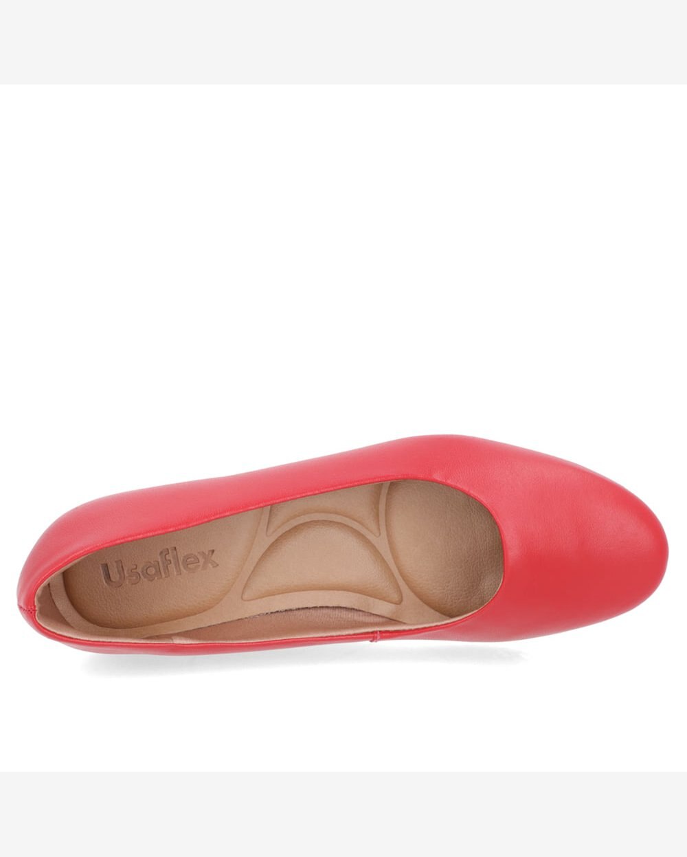 Riachuelo | Scarpin Couro Vermelho Rubi Liso