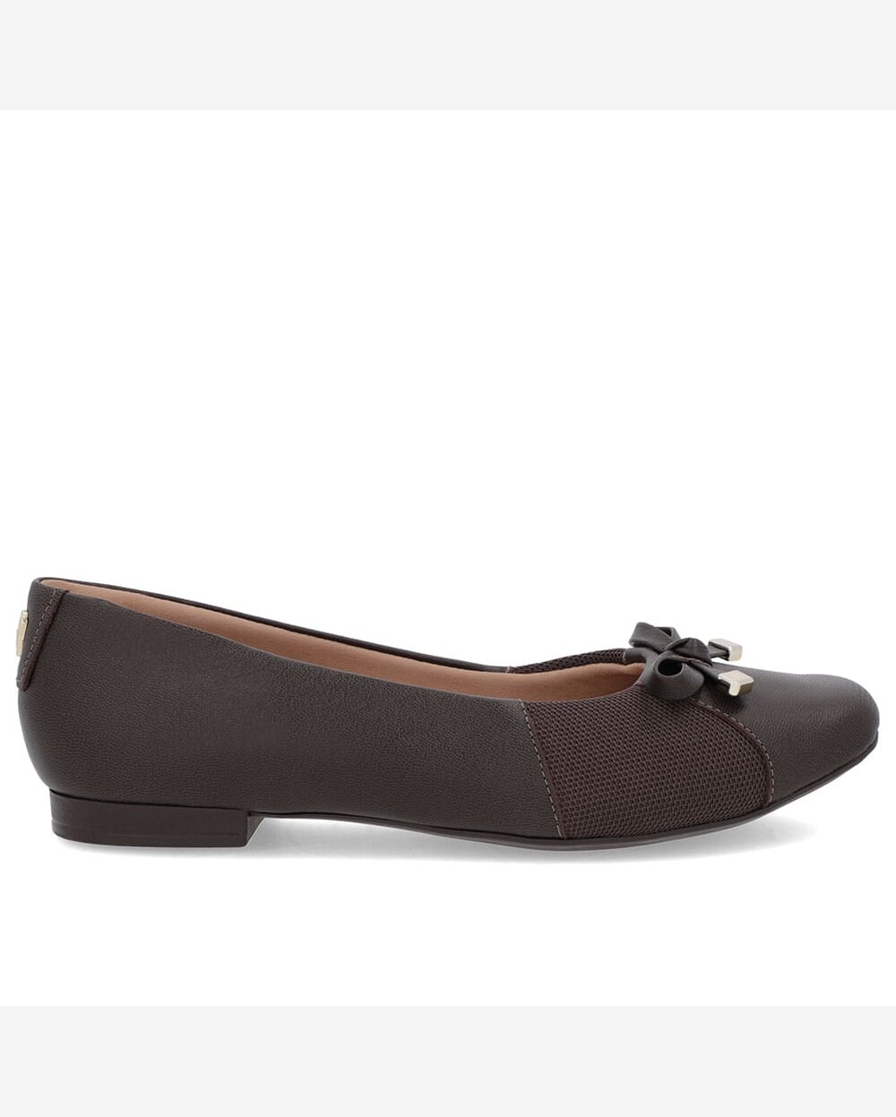 Riachuelo | Sapatilha Marrom Couro Lisa