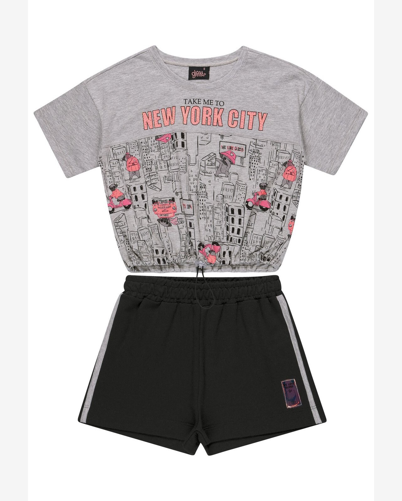 Riachuelo | Conjunto Blusa E Short Infantil Gloss