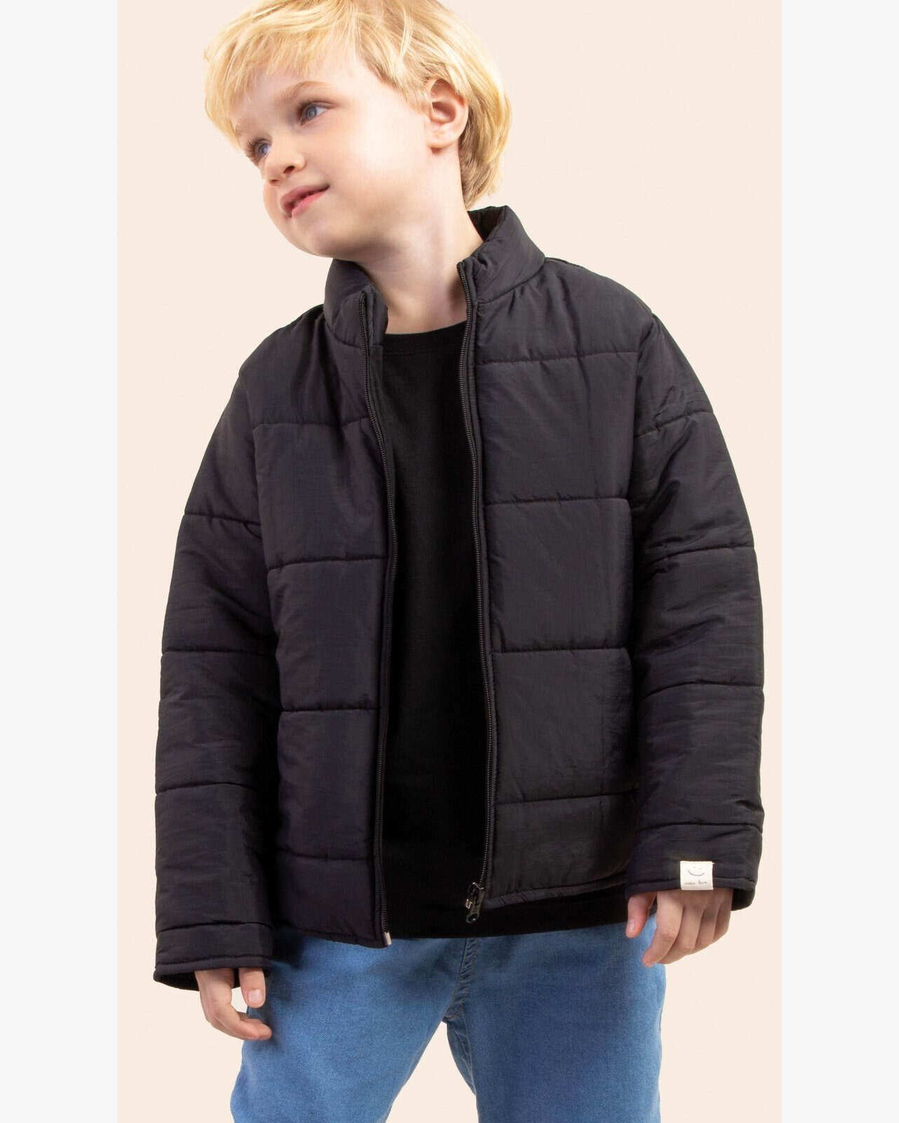 Riachuelo | Jaqueta Tactel Dublado Preto Bugbee