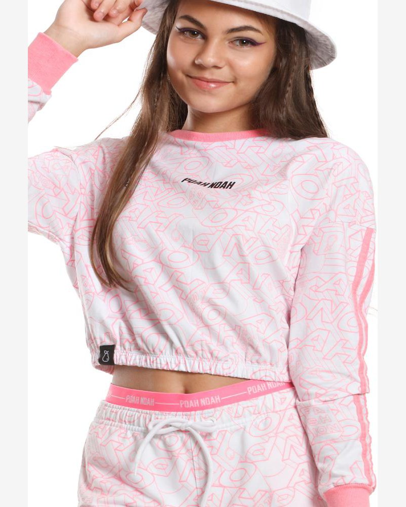 Riachuelo | Cropped ML Infantil Branco Poah Noah