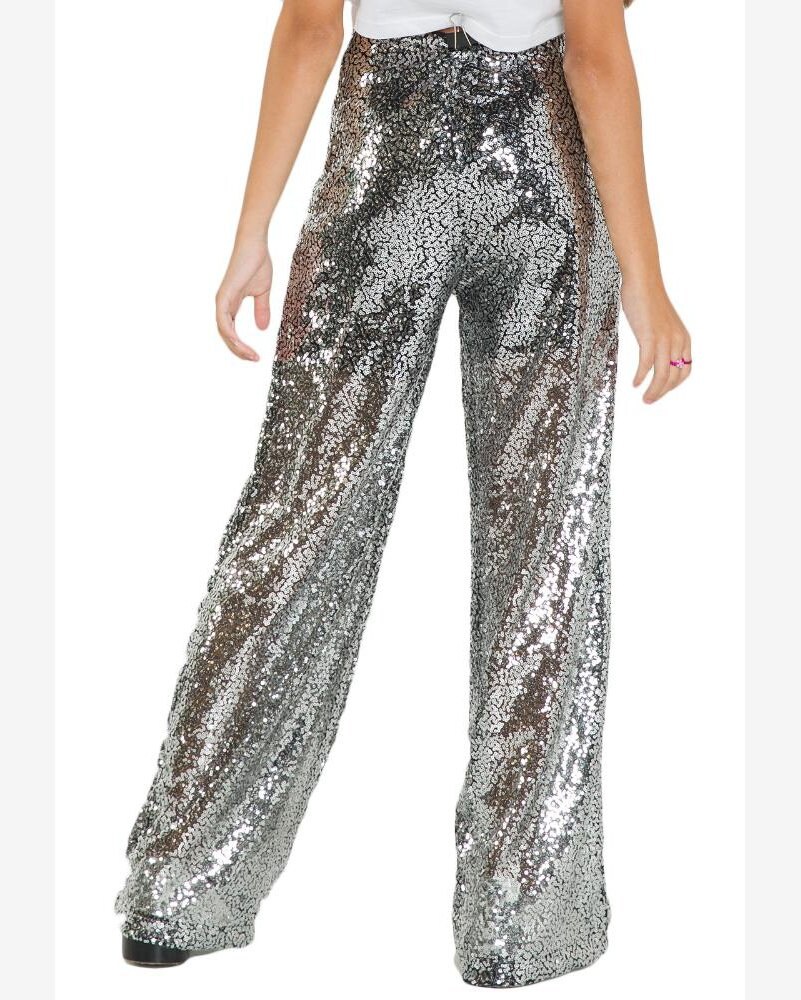 Riachuelo | Calça Juvenil Paetê Prata LLiccie