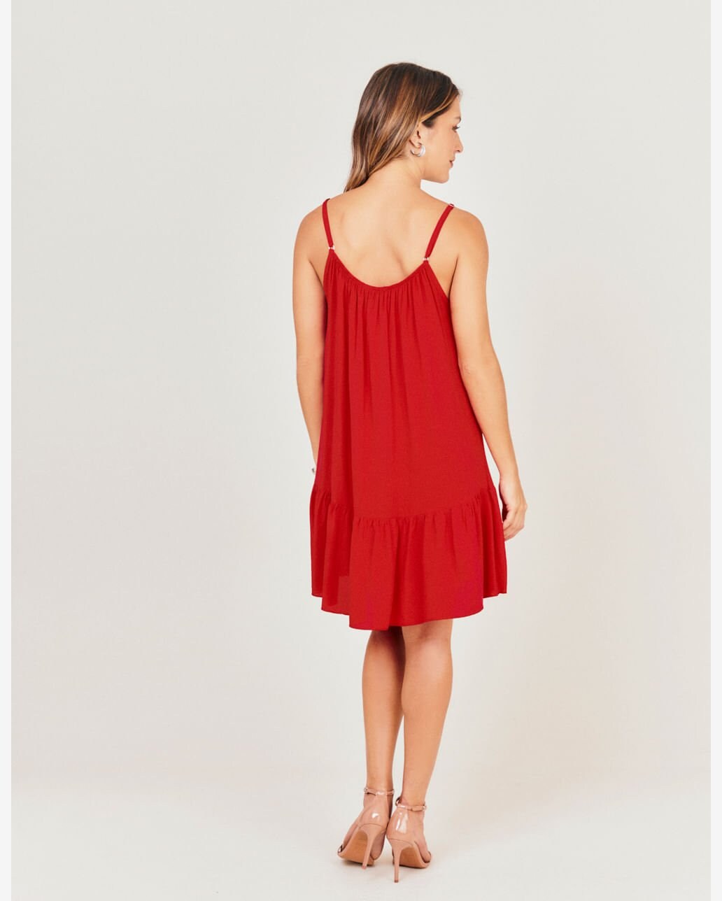 Riachuelo | Vestido Curto Basic - Vermelho