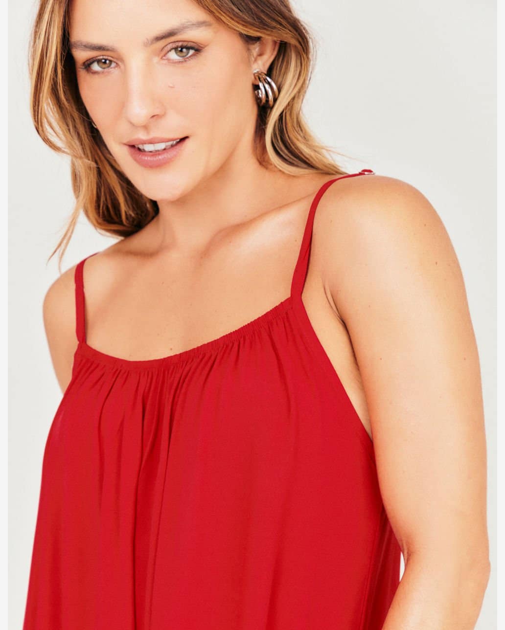 Riachuelo | Vestido Curto Basic - Vermelho