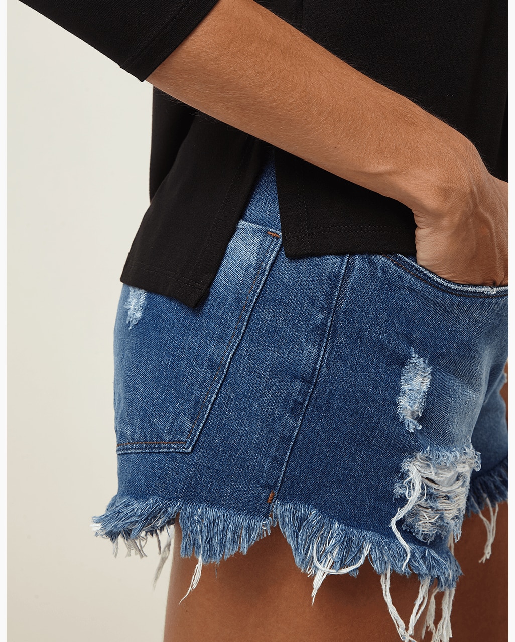 Riachuelo | Blusa Manga 7/8 Basic - Preto