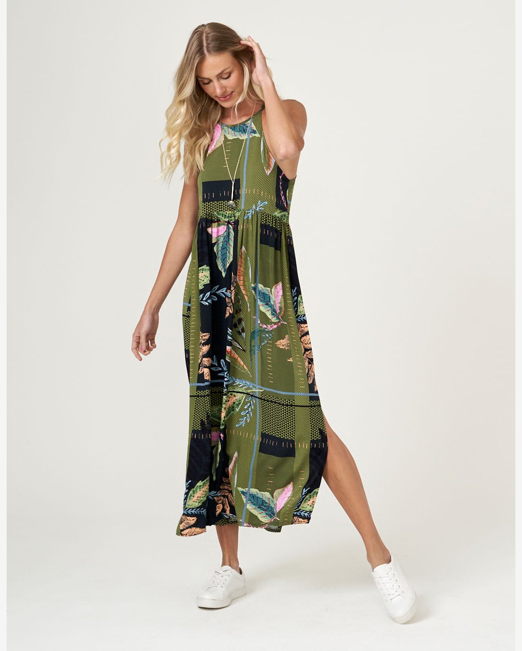 Riachuelo | Vestido Daniela Longo - Verde