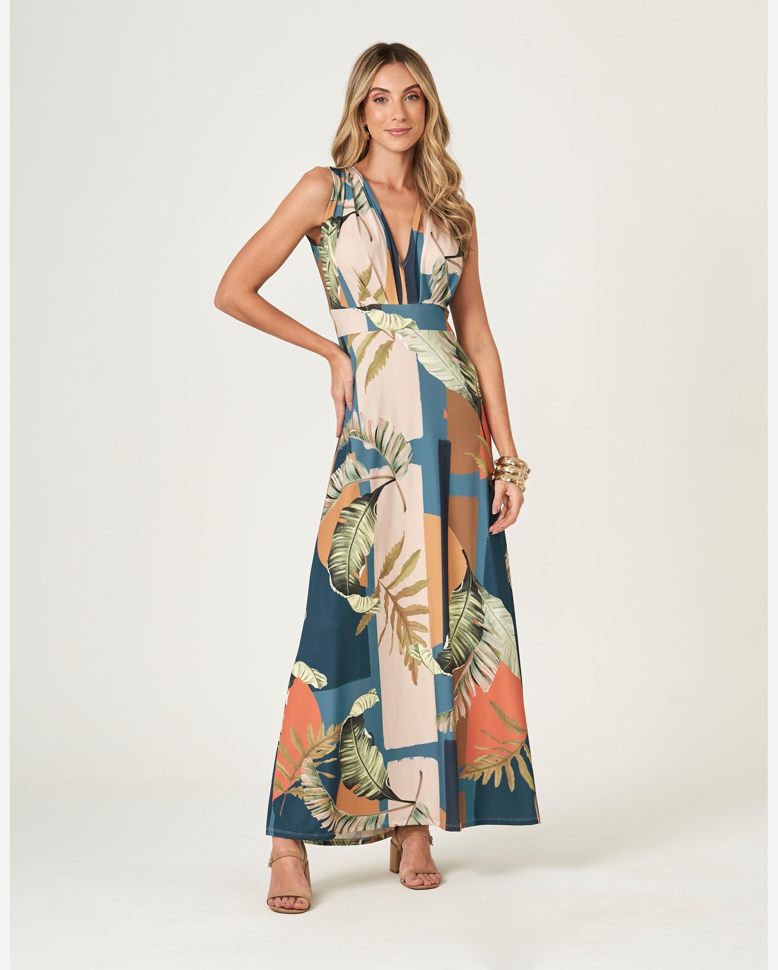 Riachuelo | Vestido Sandra Longo - Azul