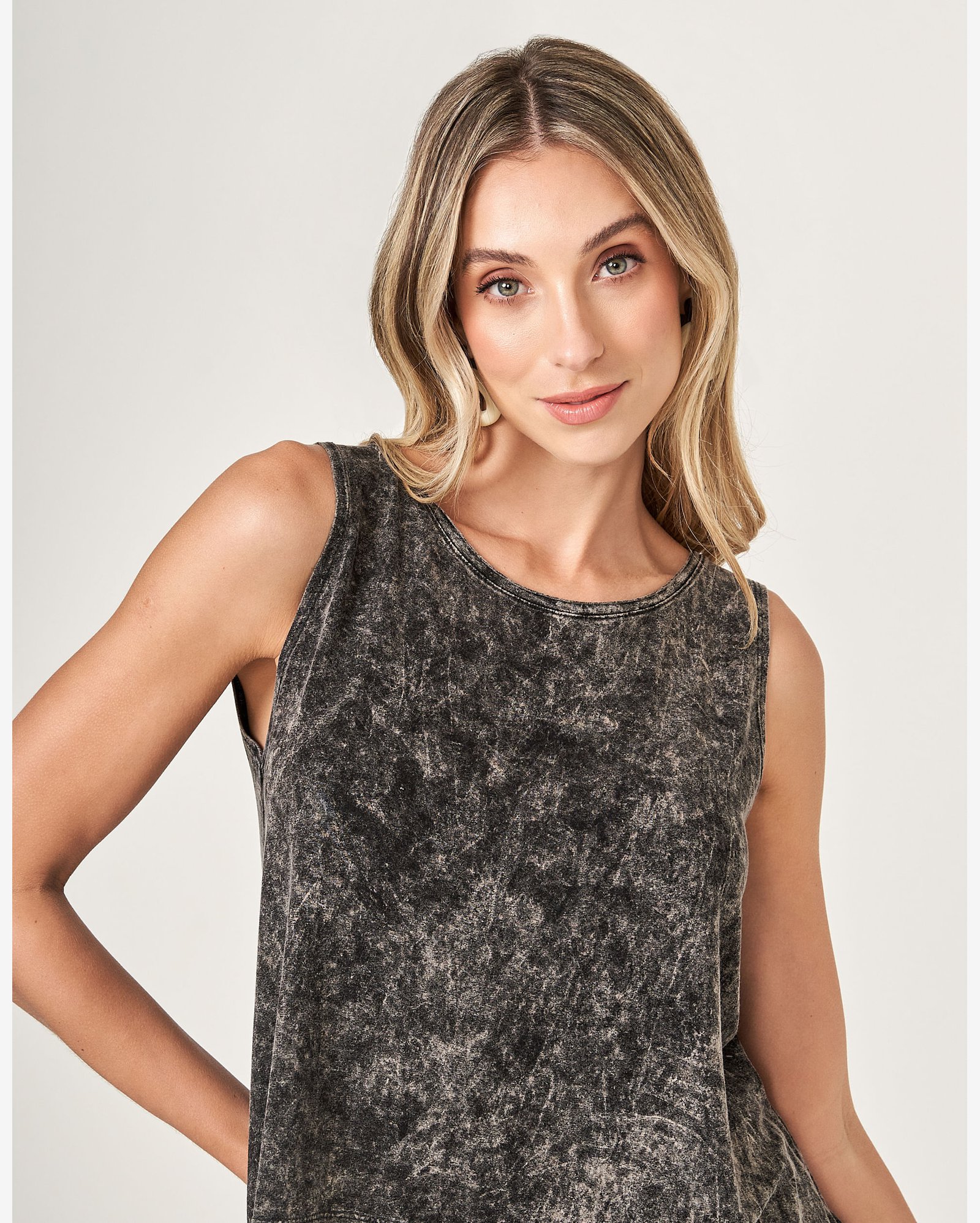 Riachuelo | Cropped Stone - Preto