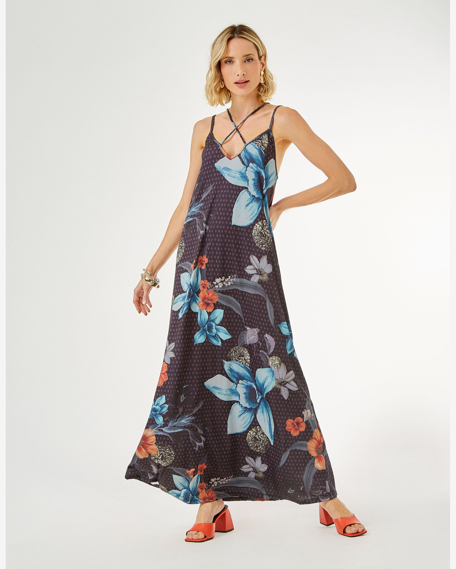 Riachuelo | Vestido Sharon Longo - Preto