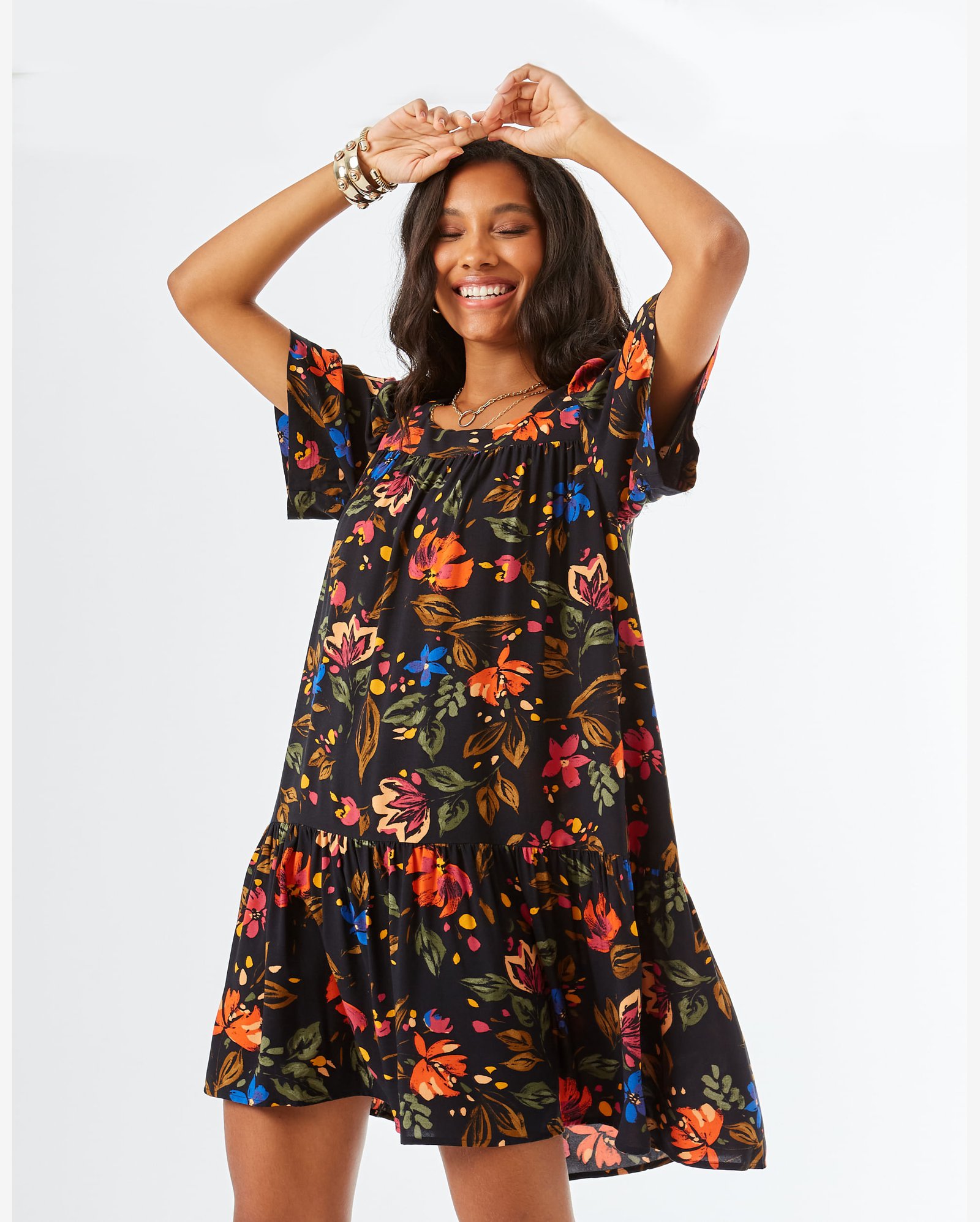 Riachuelo | Vestido Jamile Curto - Preto