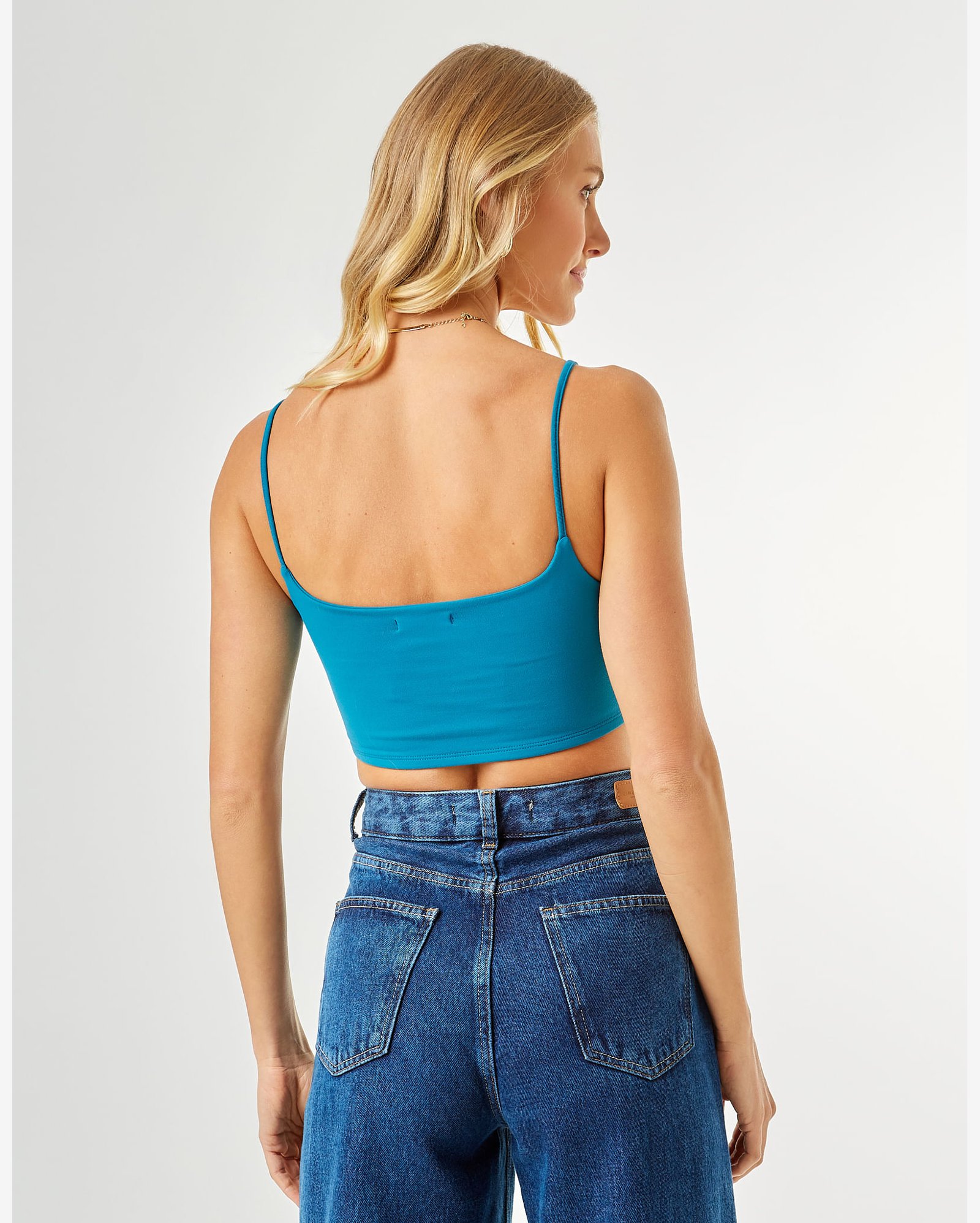 Riachuelo | Top Faixa Basic - Azul Petroleo