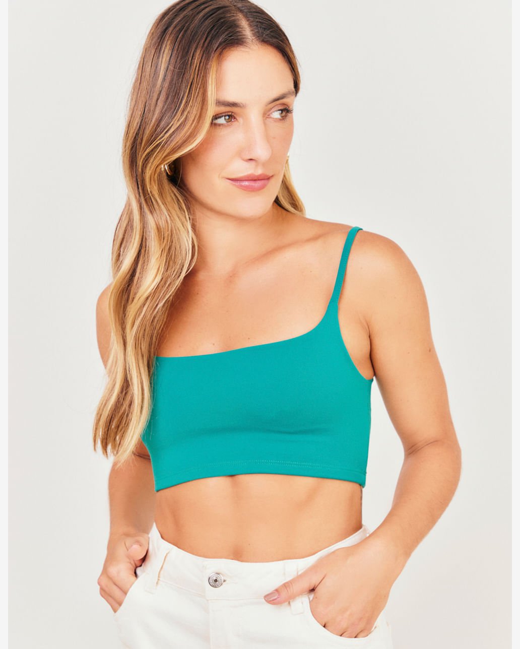 Riachuelo | Top Faixa Basic - Verde Esmeralda