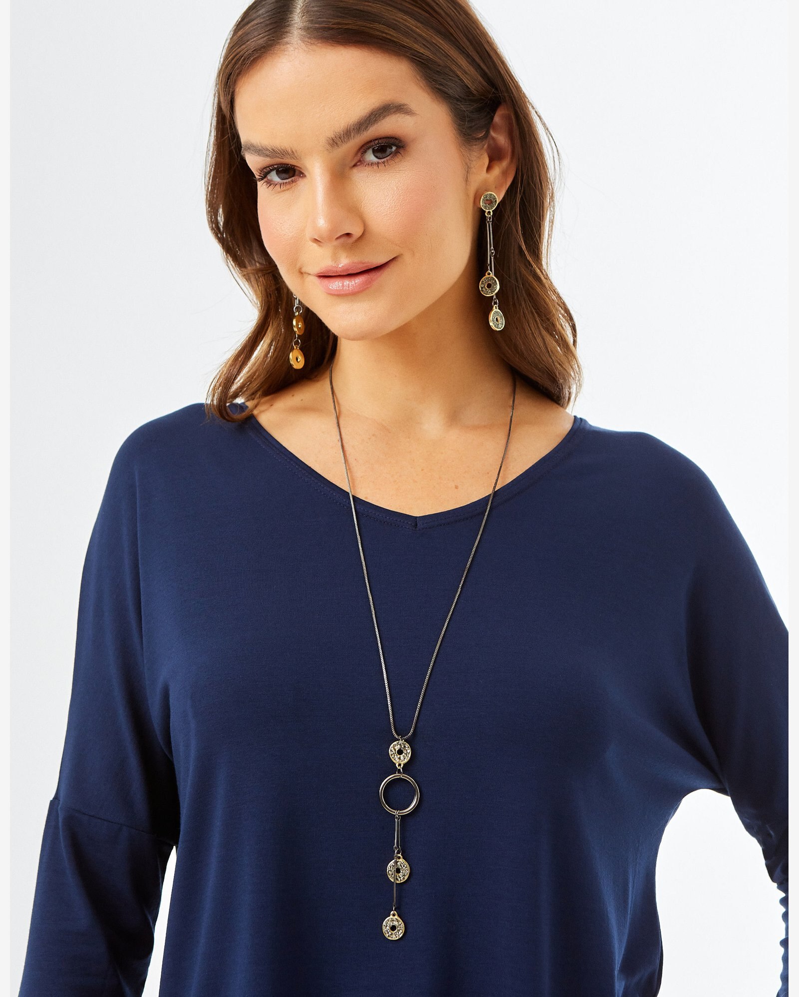 Riachuelo | Colar Longo Pirita - Dourado