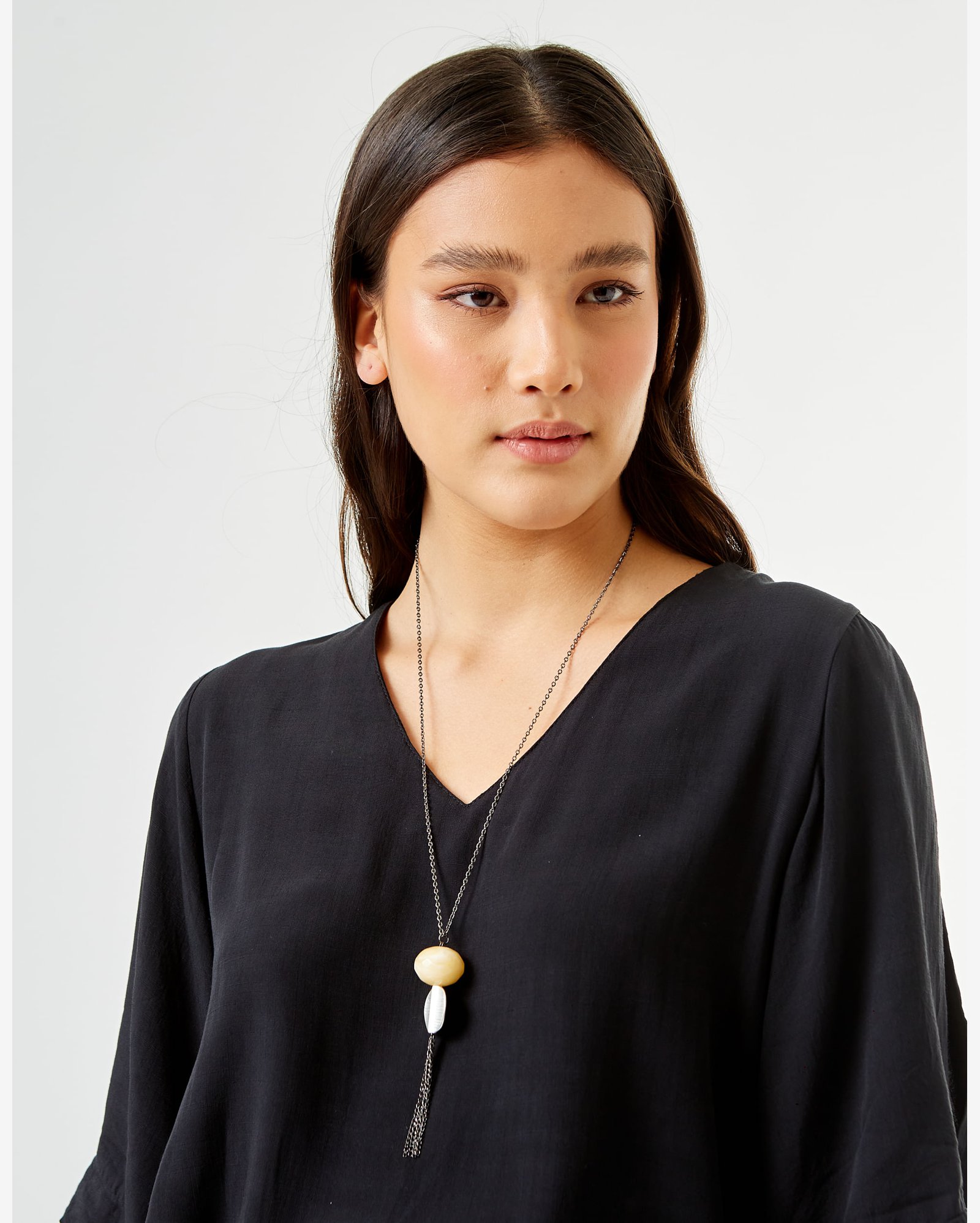 Riachuelo | Colar Longo Marcele - Grafite