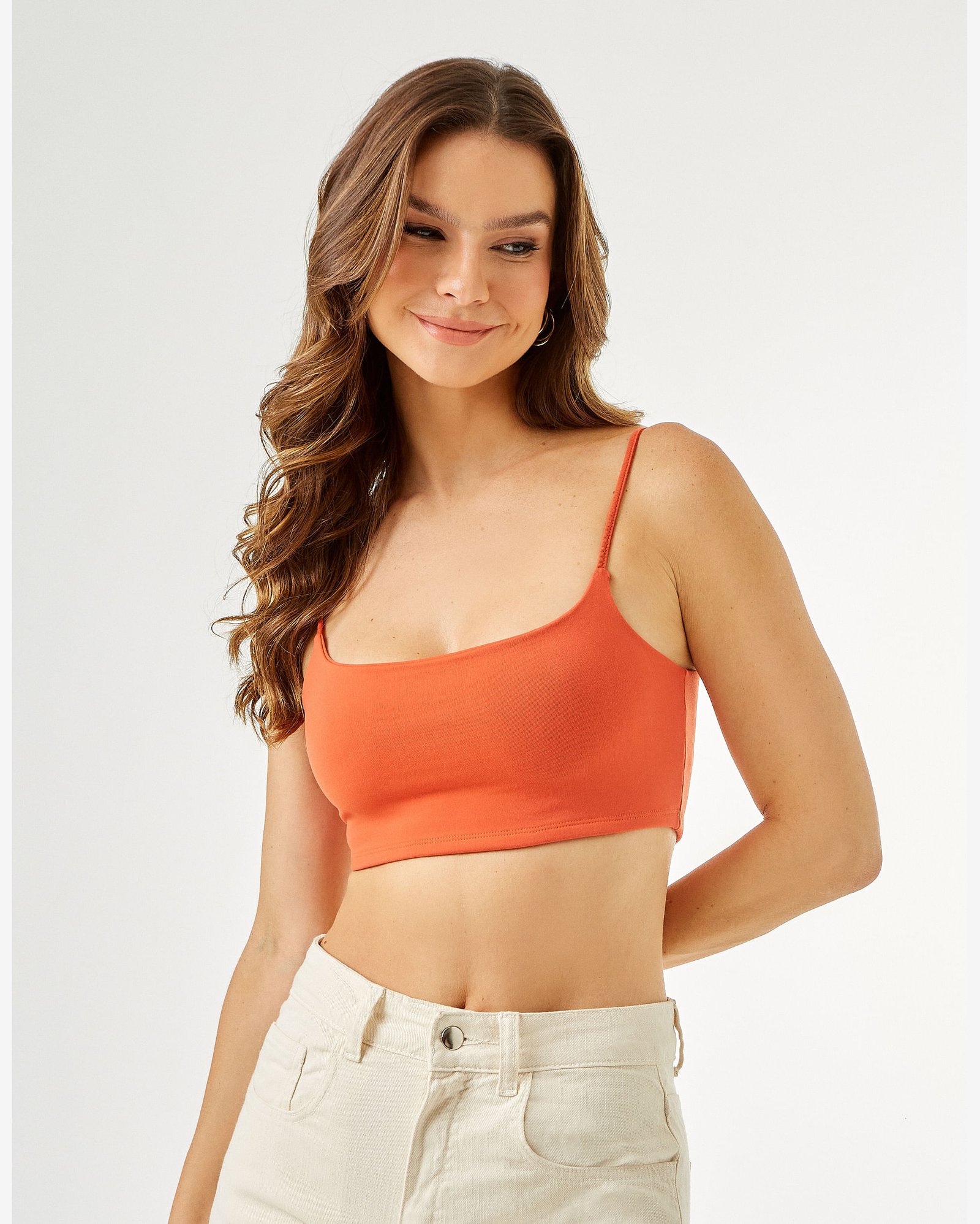 Riachuelo | Top Faixa Basic - Coral