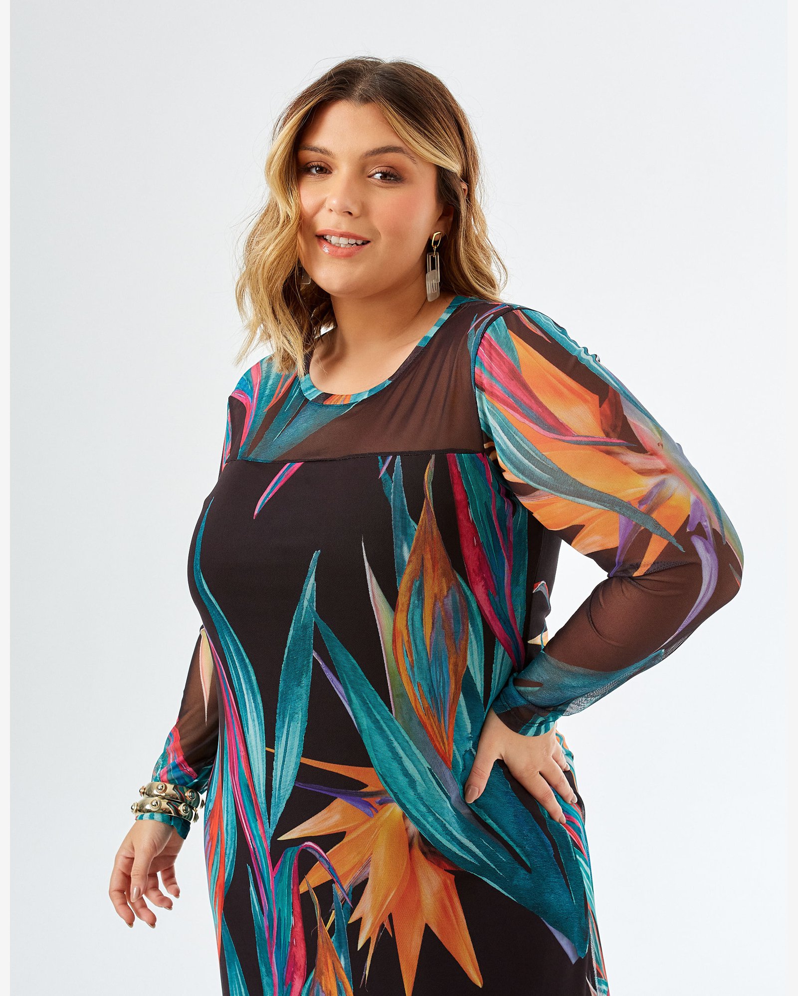 Riachuelo | Vestido Jess Maxi Longo - Azul