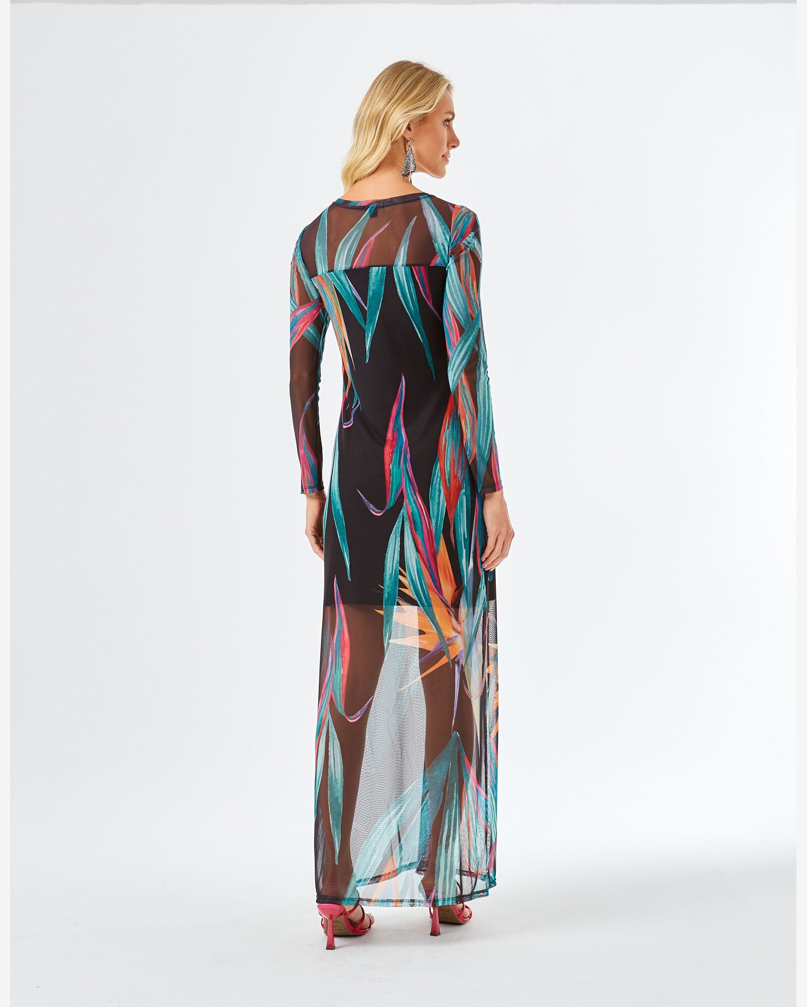 Riachuelo | Vestido Jess Maxi Longo - Azul