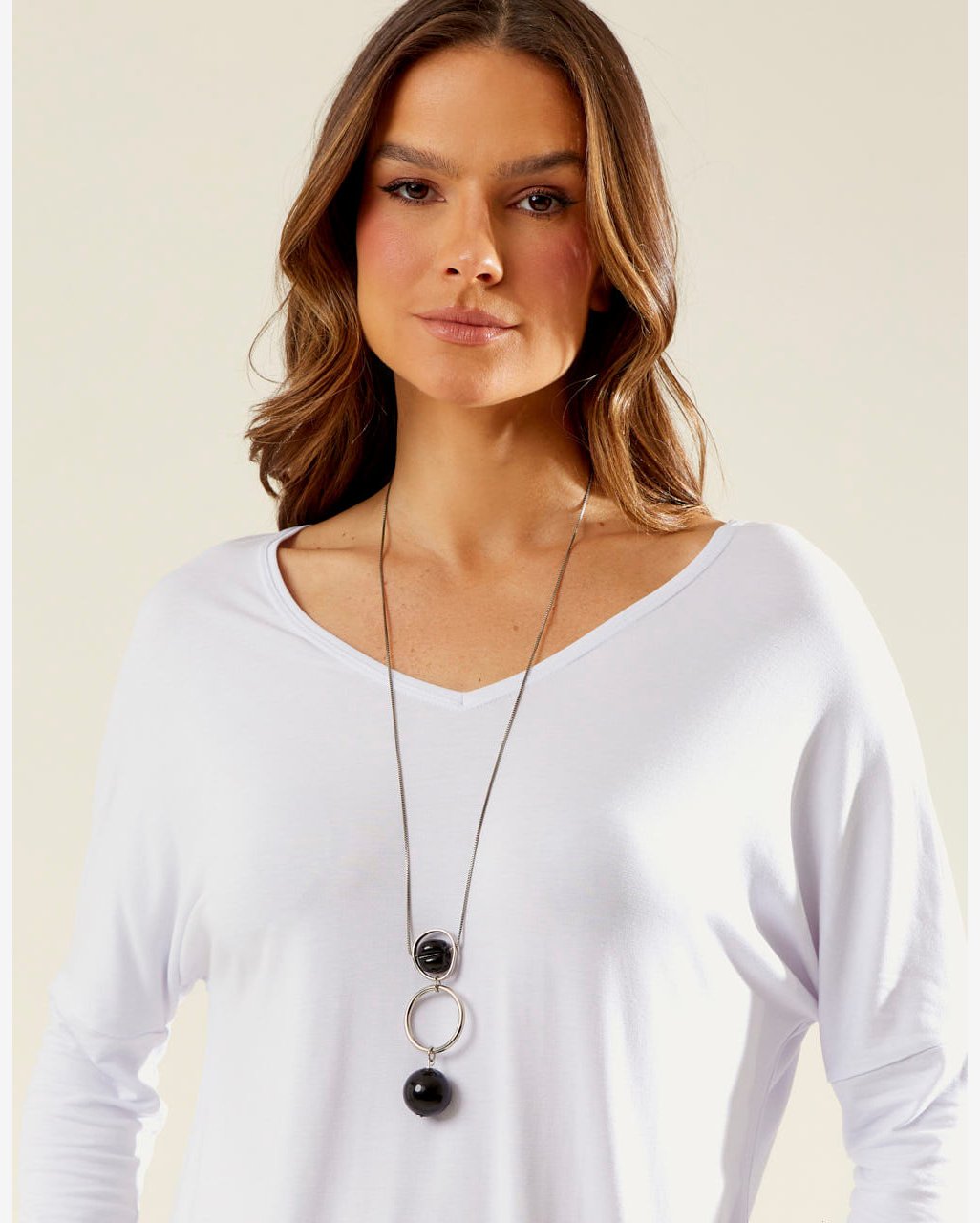 Riachuelo | Colar Pingente Bola Resina - Niquel