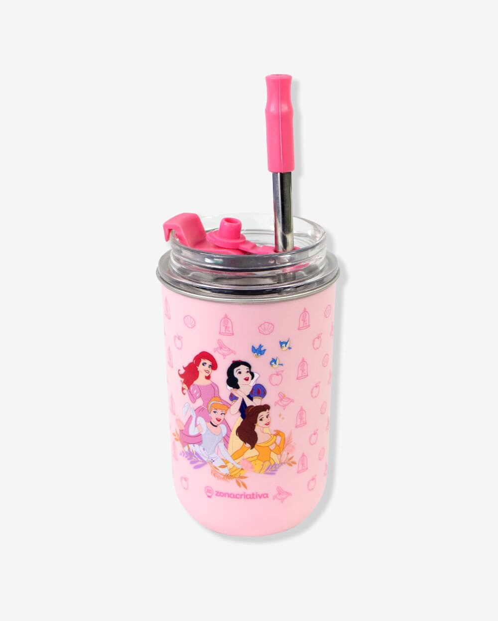 Riachuelo | Copo Neo com Canudo Princesas - Disney