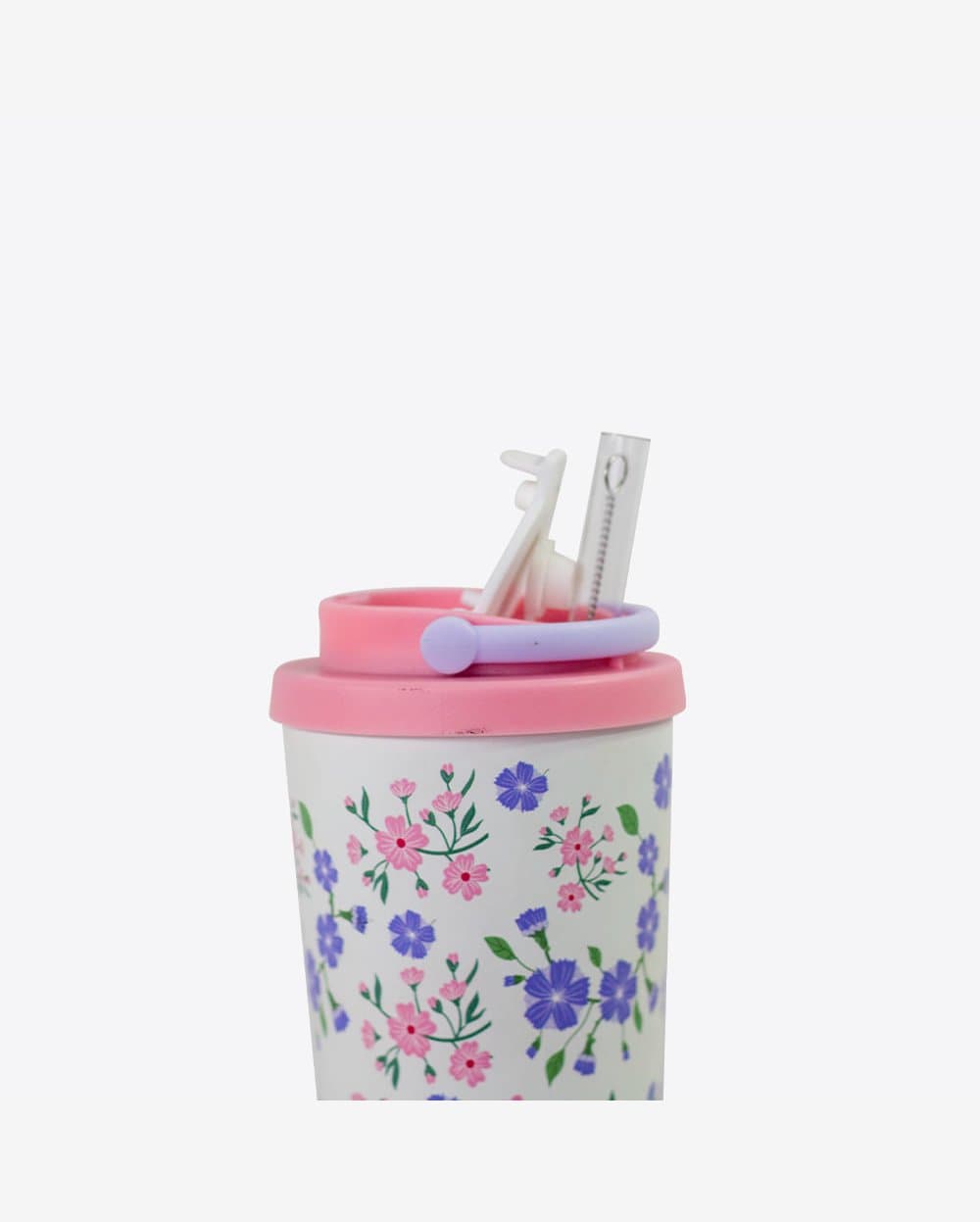 Riachuelo | Copo Spring Com Canudo Floral – Zonacriativa