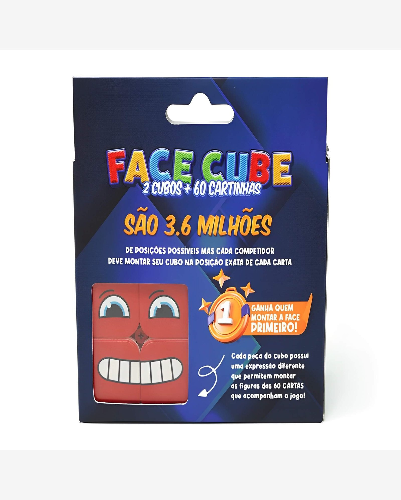Riachuelo | Jogo Face Cube (2 Cubos + 60 Cartas) – Cuber Brasil